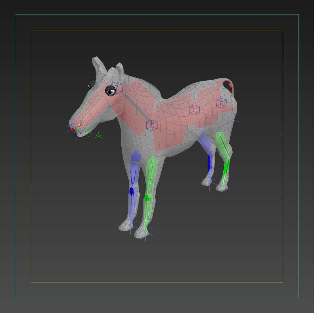 3ds Max Cartoon Zebra Rigged