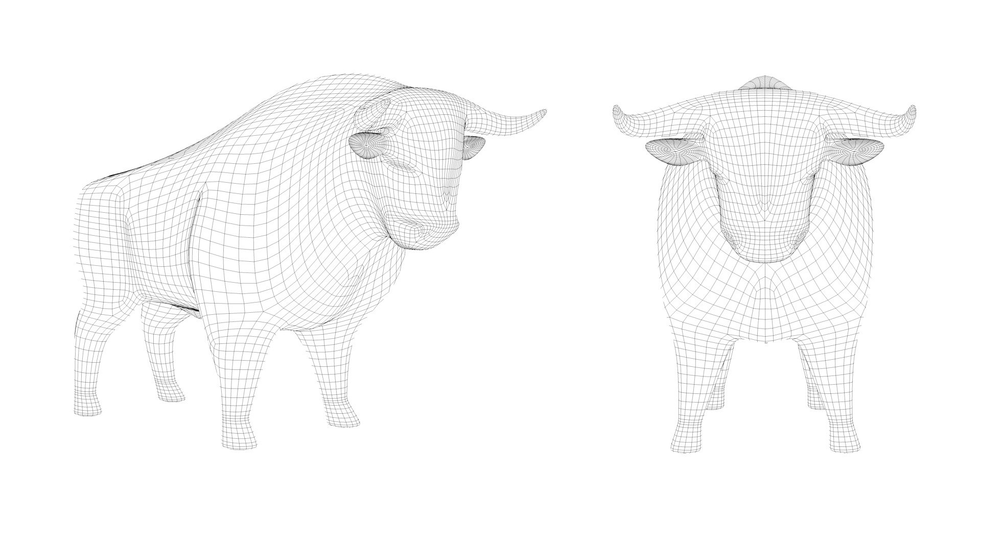 3D Bull Sculpture Wall Street Model - TurboSquid 2251125