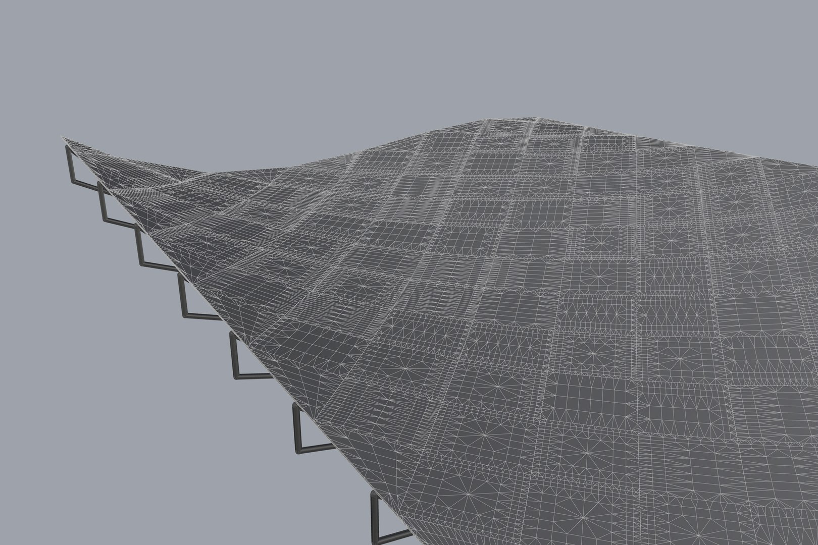3D Truss Wavy Structures - TurboSquid 1964898