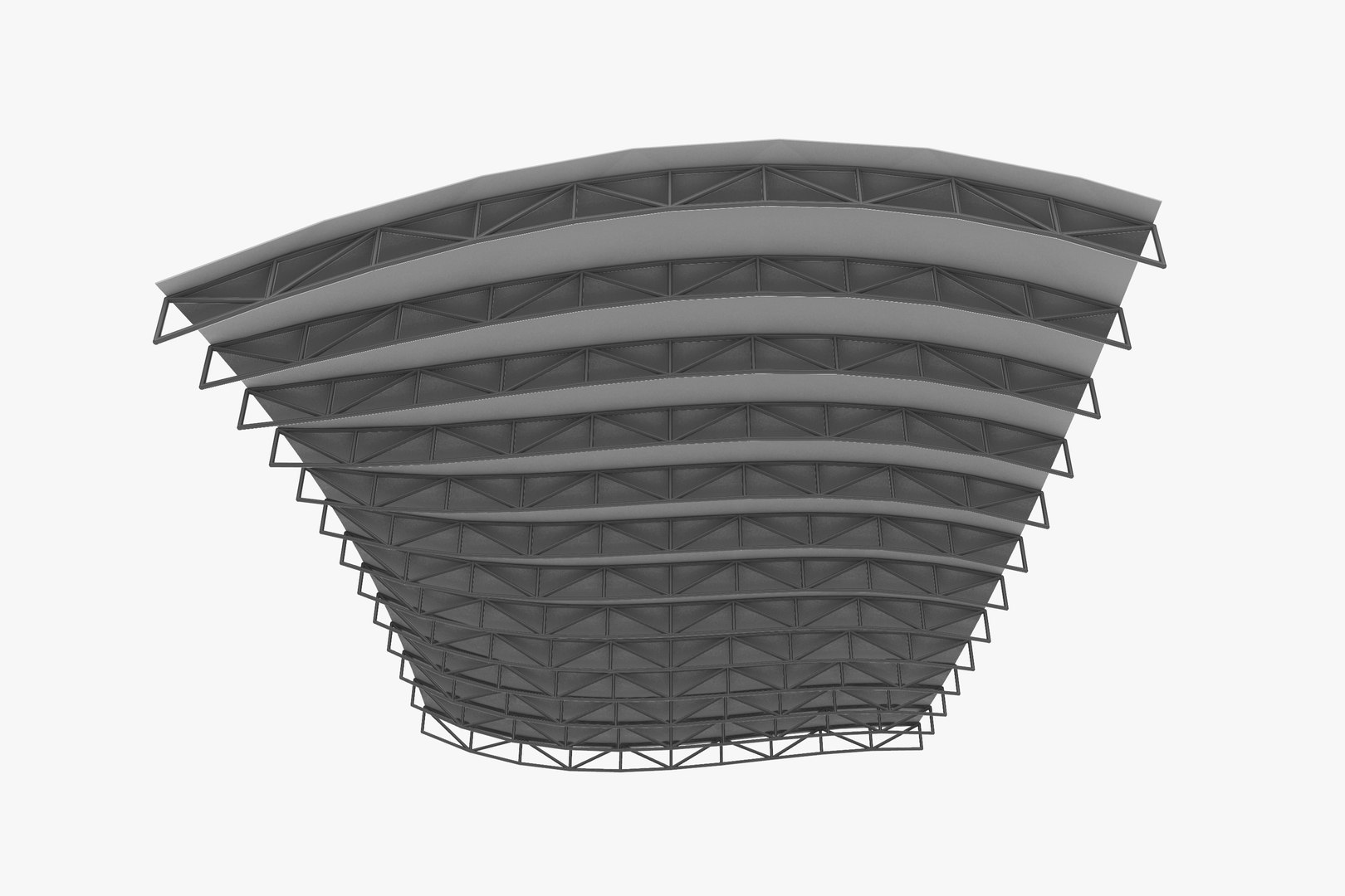 3D Truss Wavy Structures - TurboSquid 1964898
