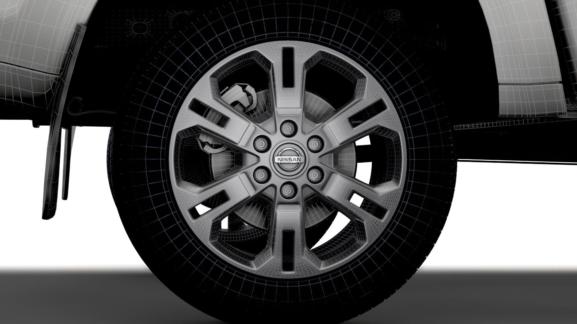 3D Nissan Navara Tekna 2021 Wheel - TurboSquid 2012733