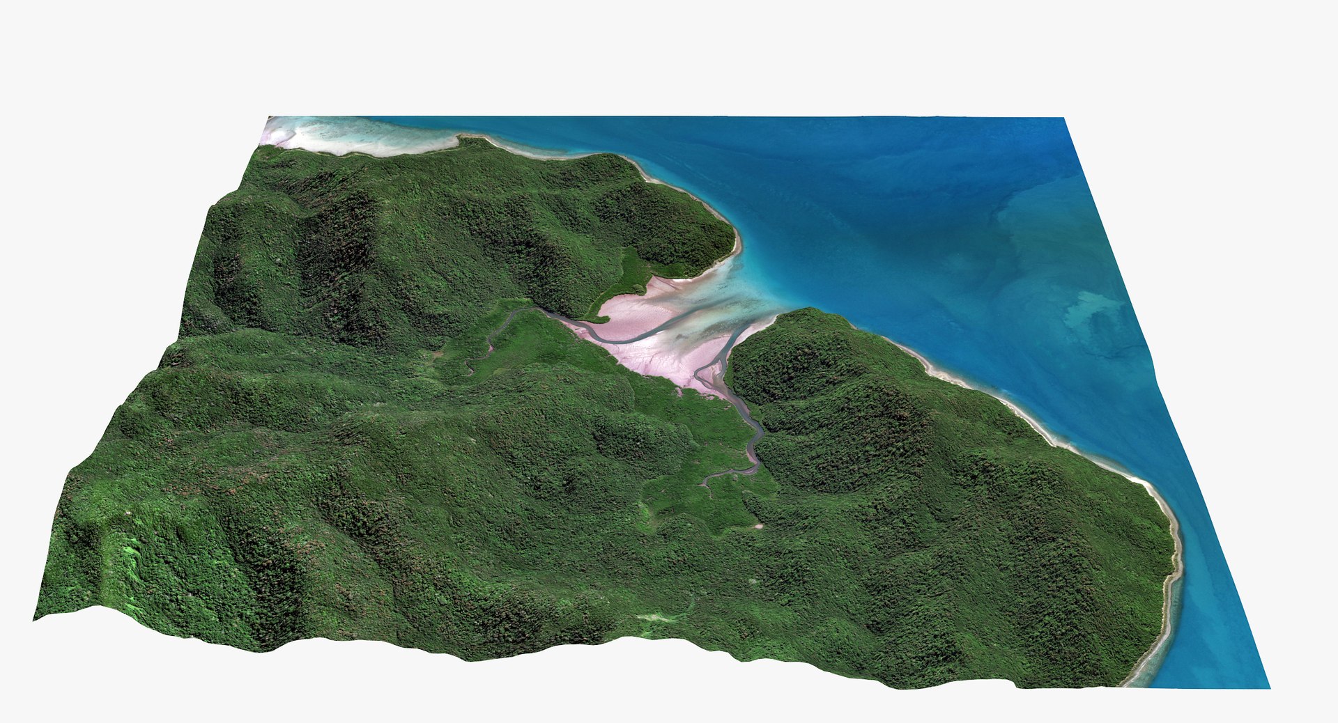 3D River Delta Model - TurboSquid 1284442