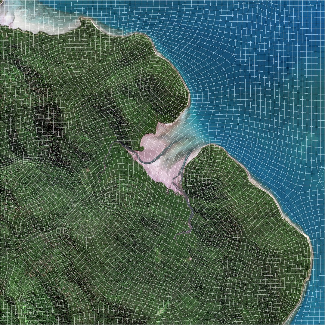 3D river delta model - TurboSquid 1284442