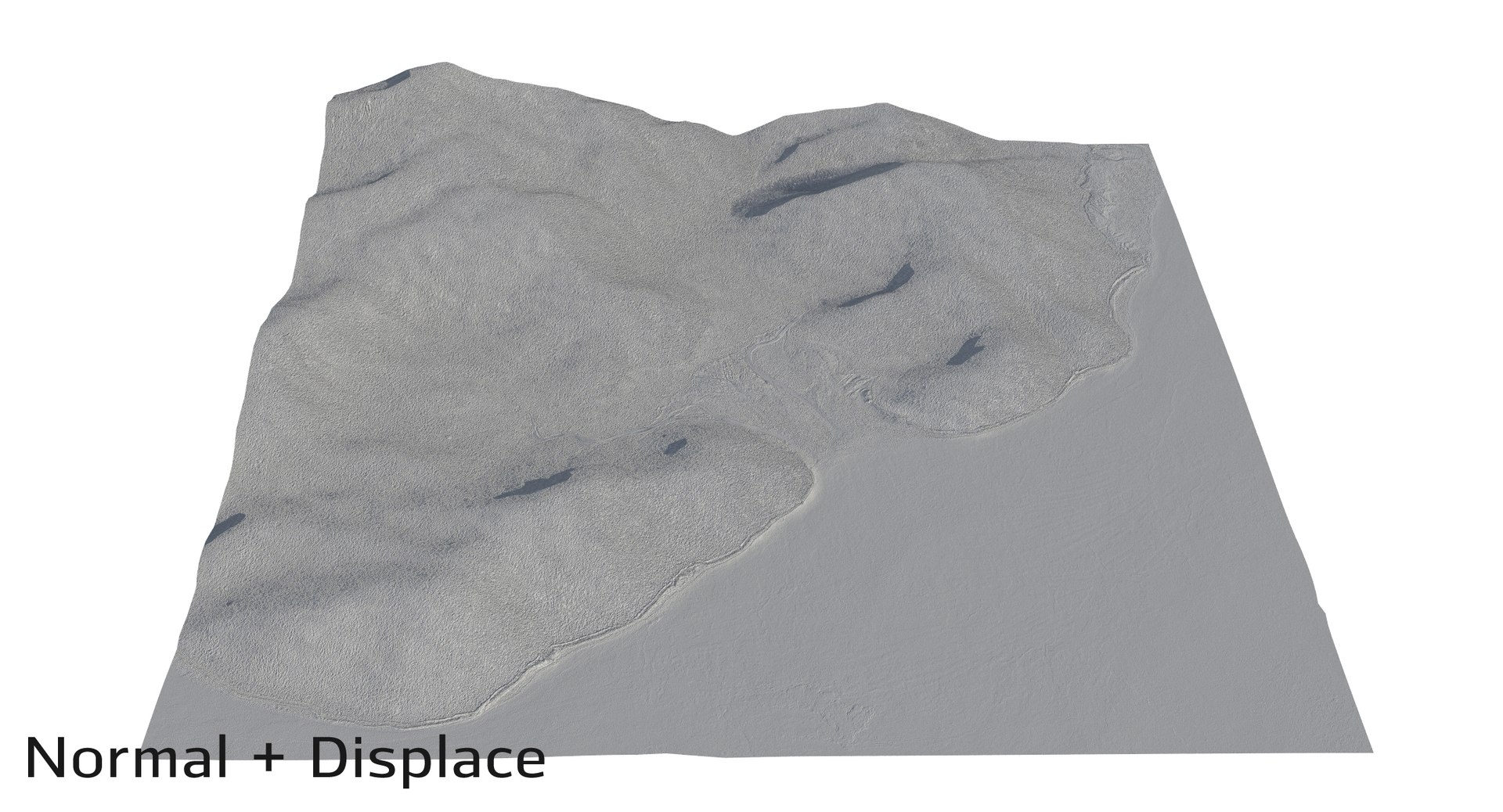 3D river delta model - TurboSquid 1284442