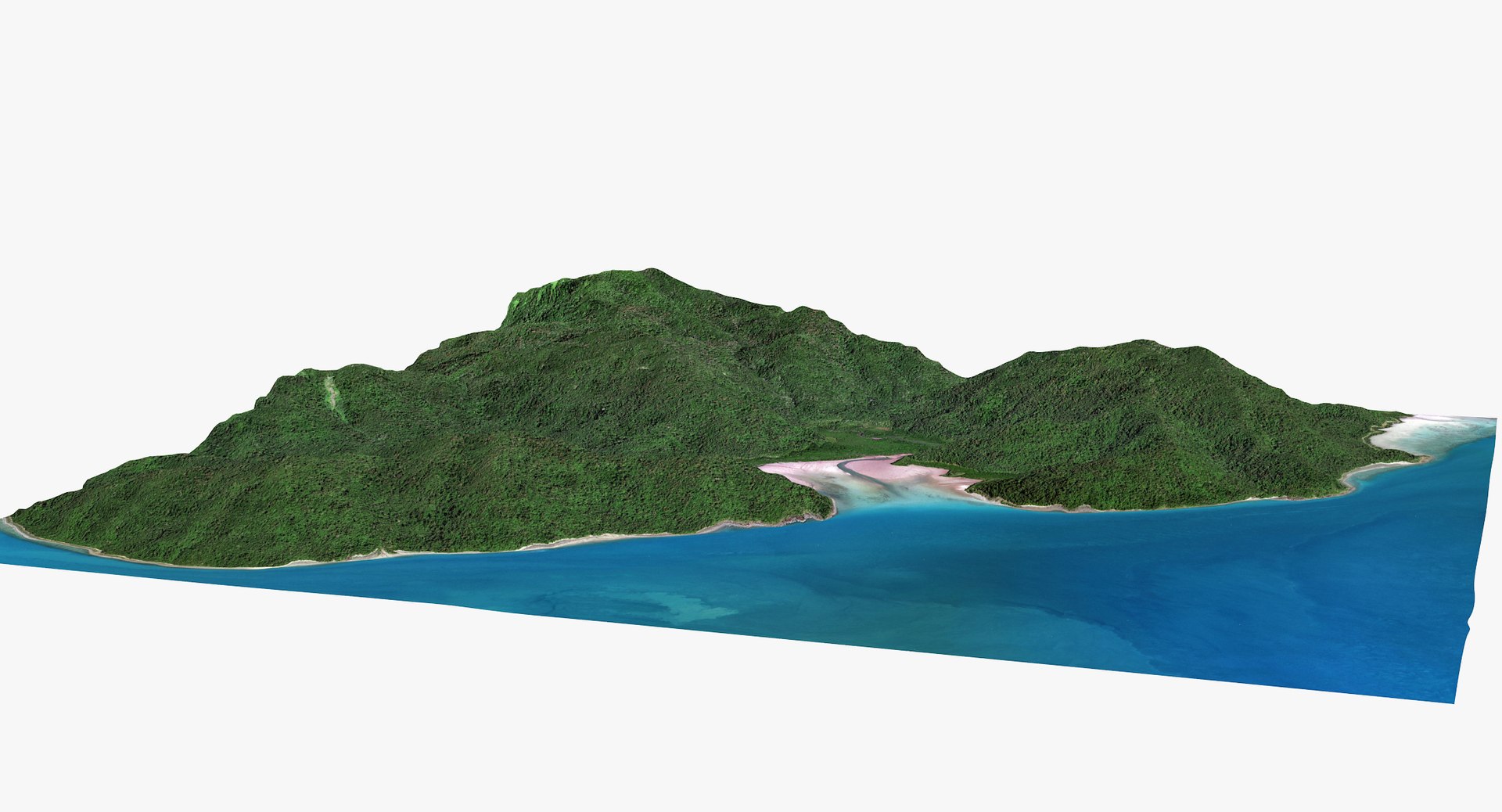 3D River Delta Model - TurboSquid 1284442