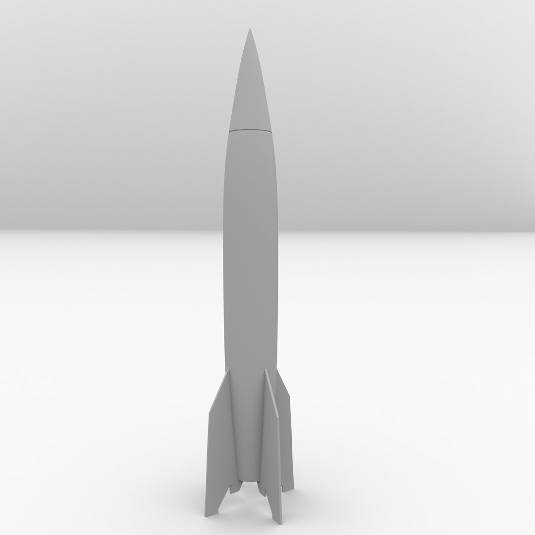 3D V2 Rocket - TurboSquid 1326015