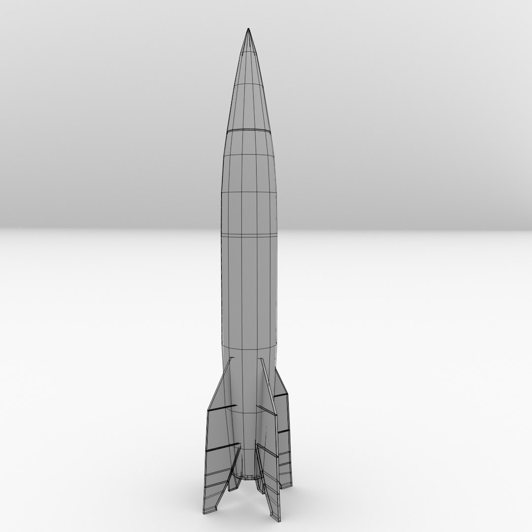 3D V2 Rocket - TurboSquid 1326015