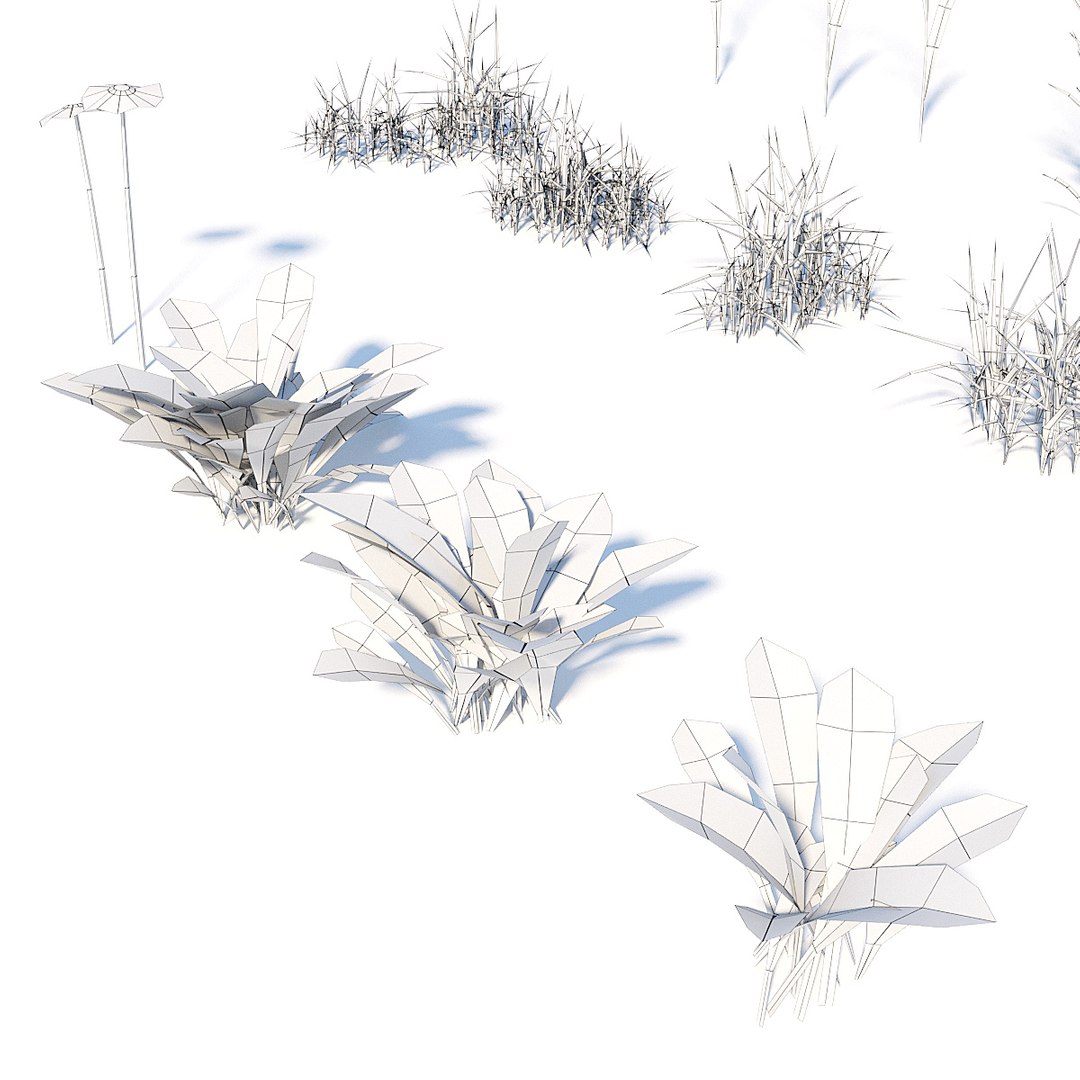 Set Grass 3D Model - TurboSquid 1195248