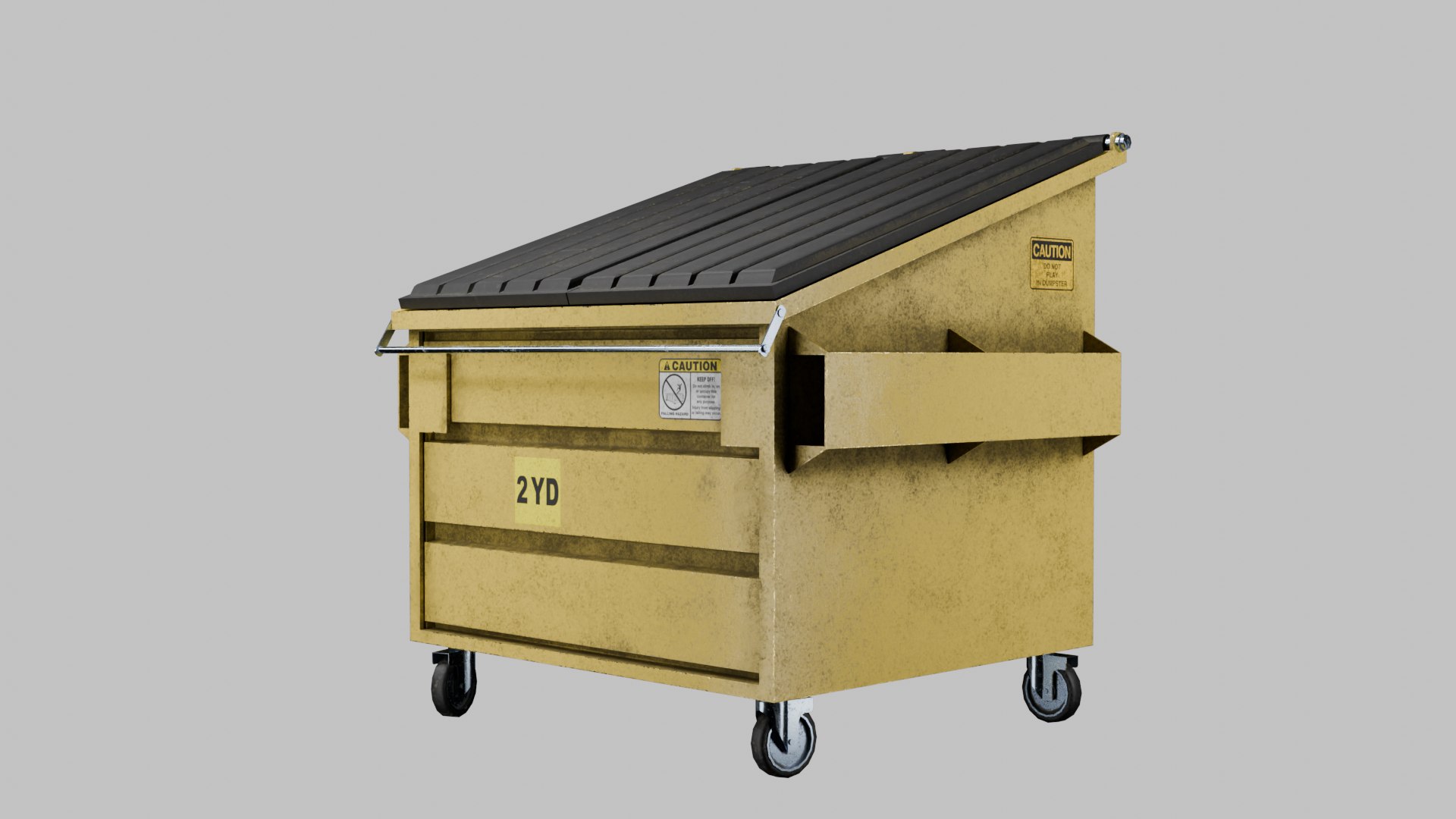 3D Yellow Dumpsters collection - TurboSquid 2172138