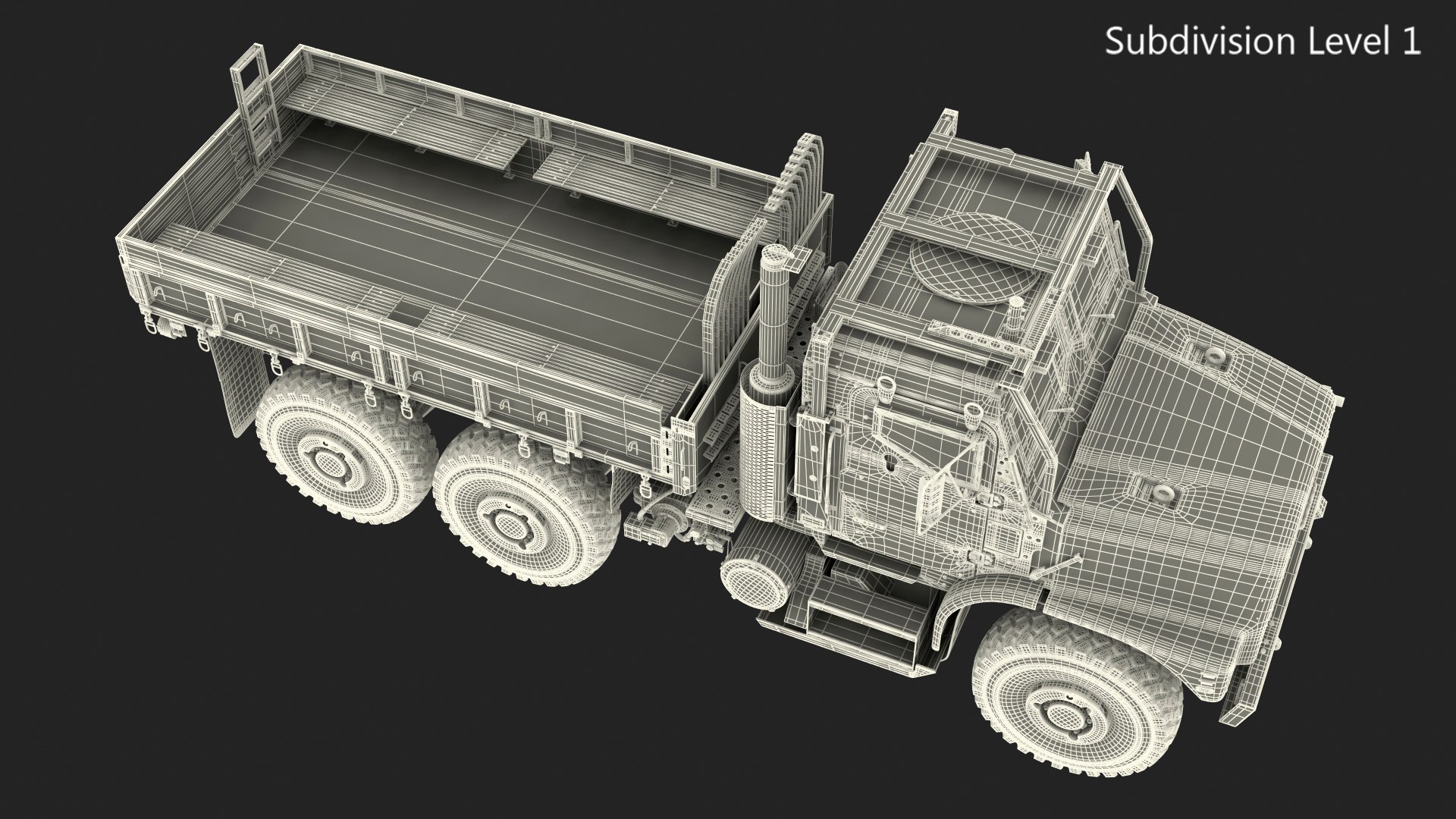 Military medium cargo truck model - TurboSquid 1518296