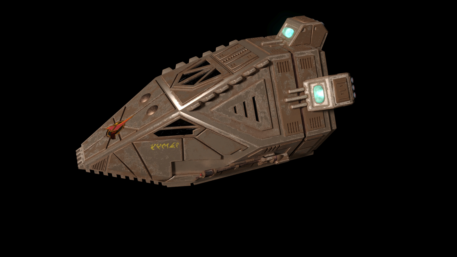 Toron Class Klingon Shuttle Craft 3D Model - TurboSquid 1925814