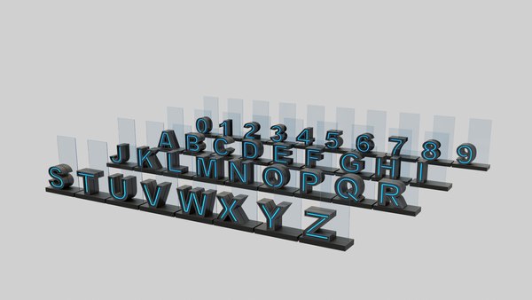 Alphabet 3D - TurboSquid 1307038