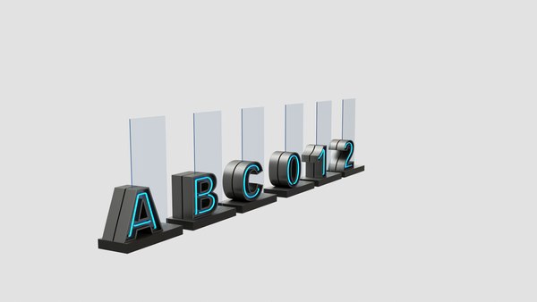 Alphabet 3D - TurboSquid 1307038