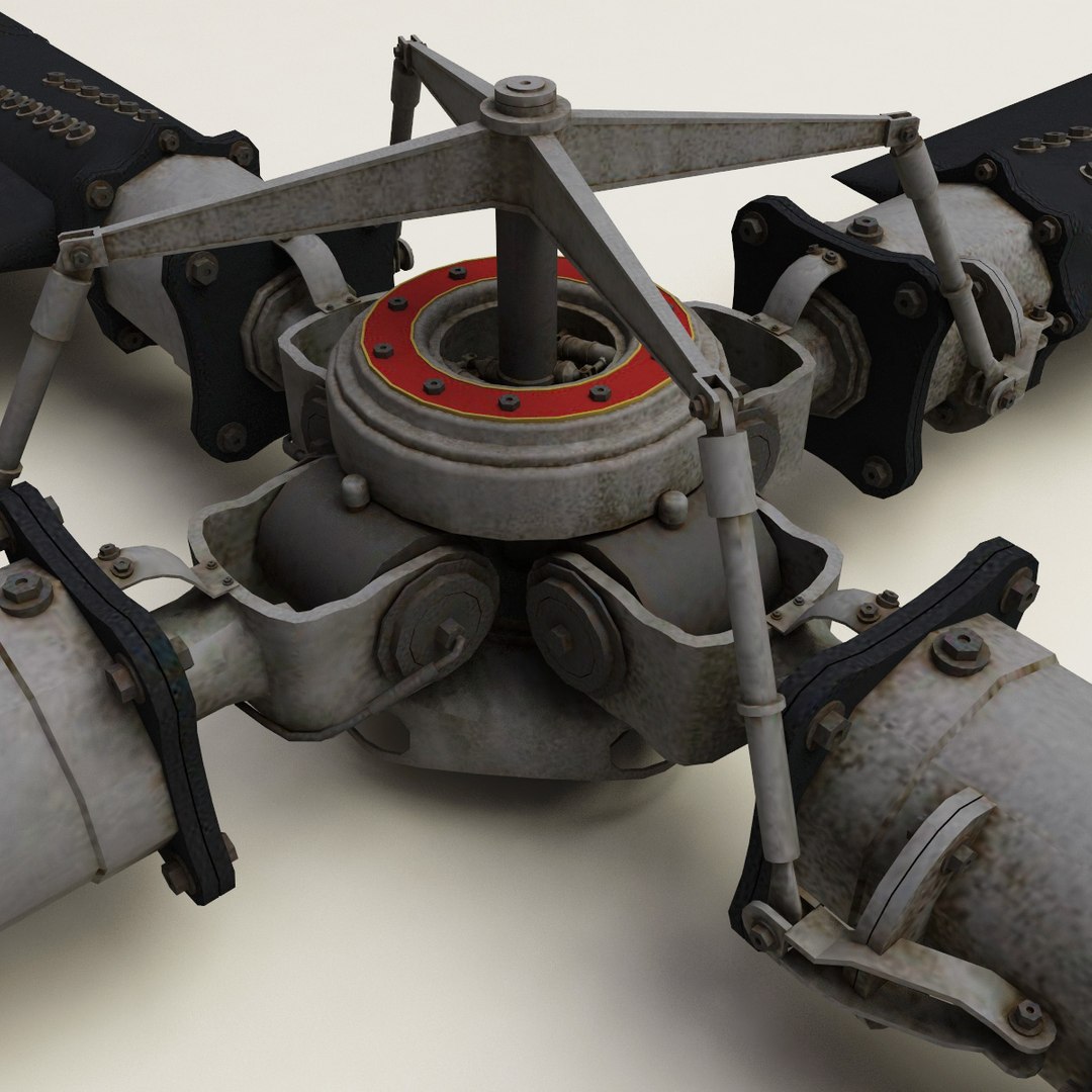 Helicopter Propellers V3 3d Model