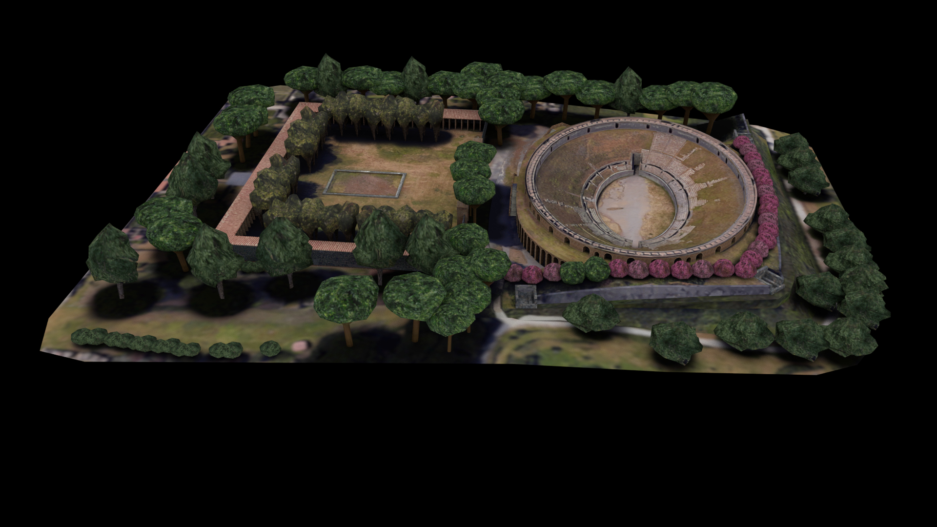 3D Old Theater Amphitheater Model - TurboSquid 1491969