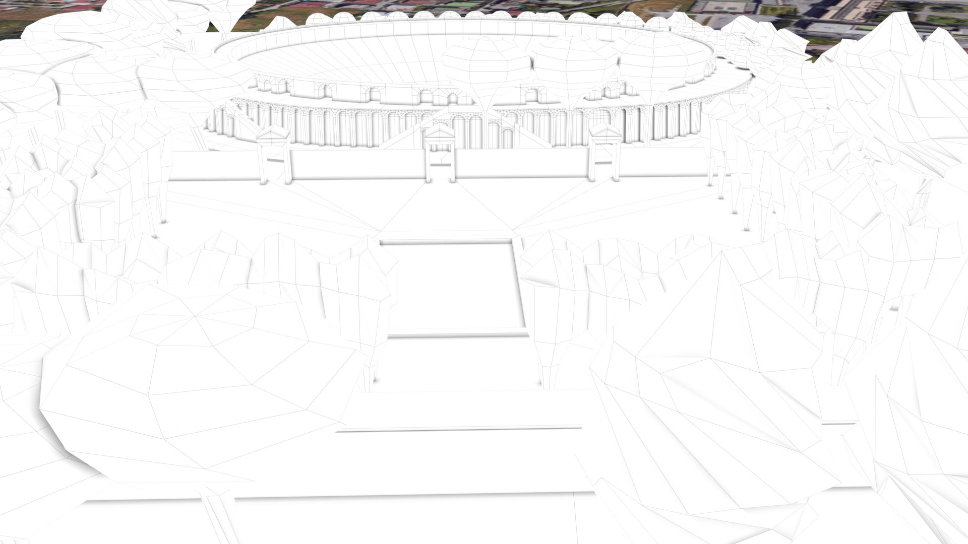 3D Old Theater Amphitheater Model - TurboSquid 1491969