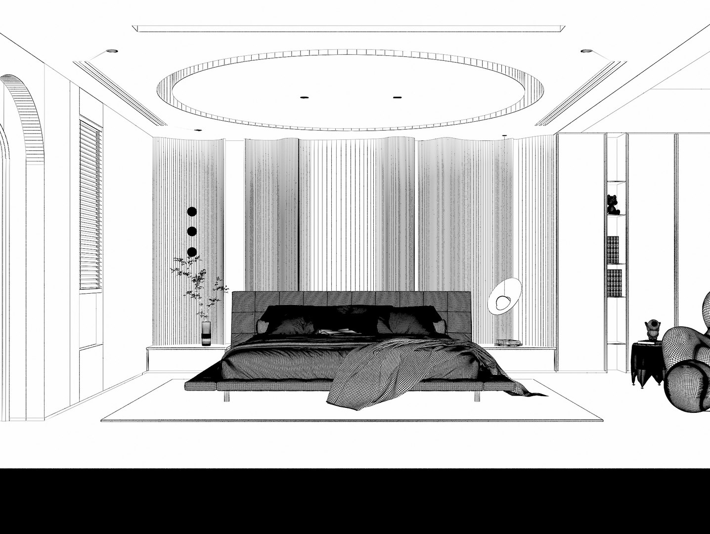 Modern Bedroom 3d Model Turbosquid 2232425