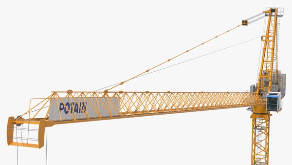 modelo 3d Grúa pluma abatible Potain MR 295 - TurboSquid 2180370
