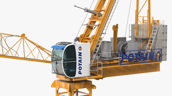 modelo 3d Grúa pluma abatible Potain MR 295 - TurboSquid 2180370