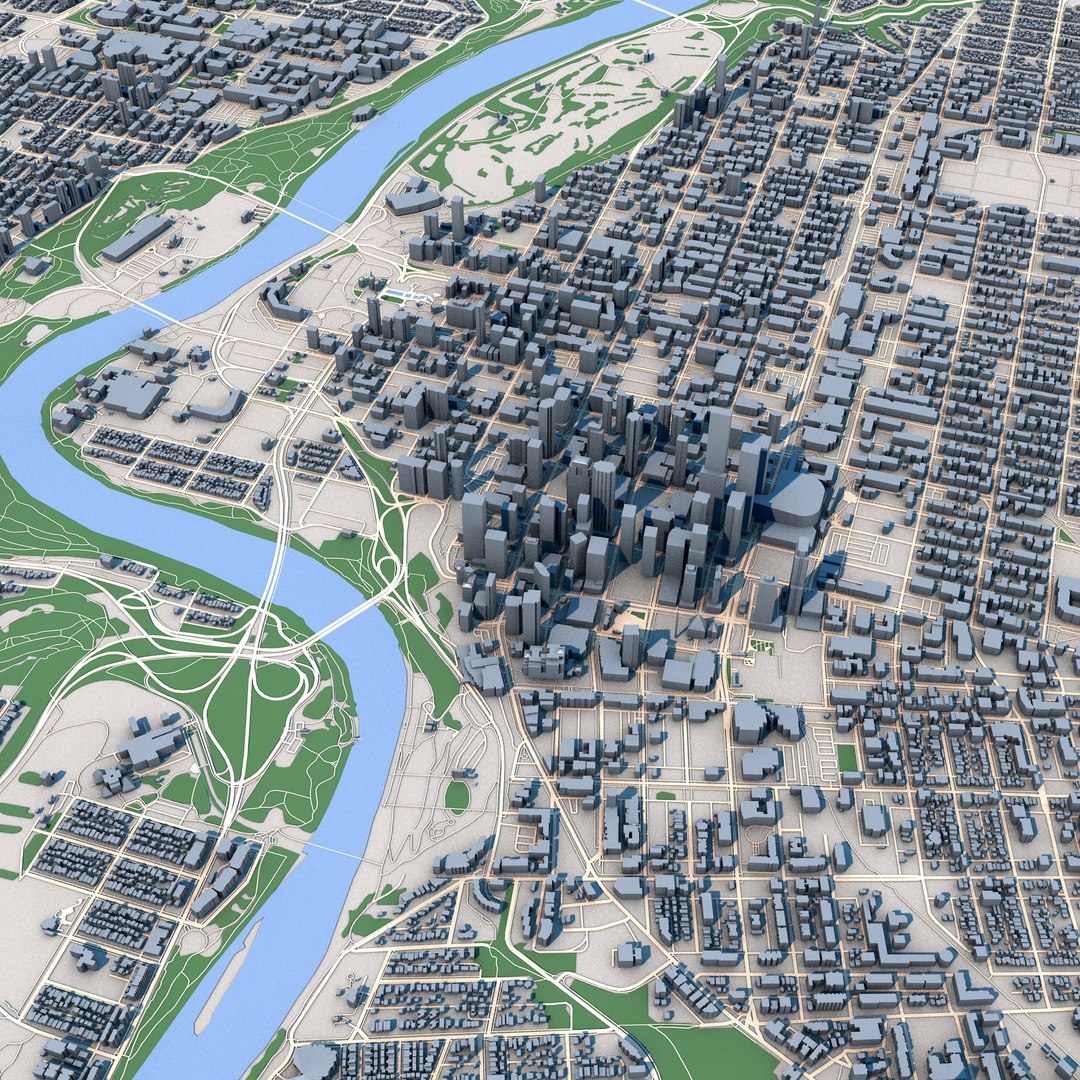 3D Edmonton City Canada - TurboSquid 2319648