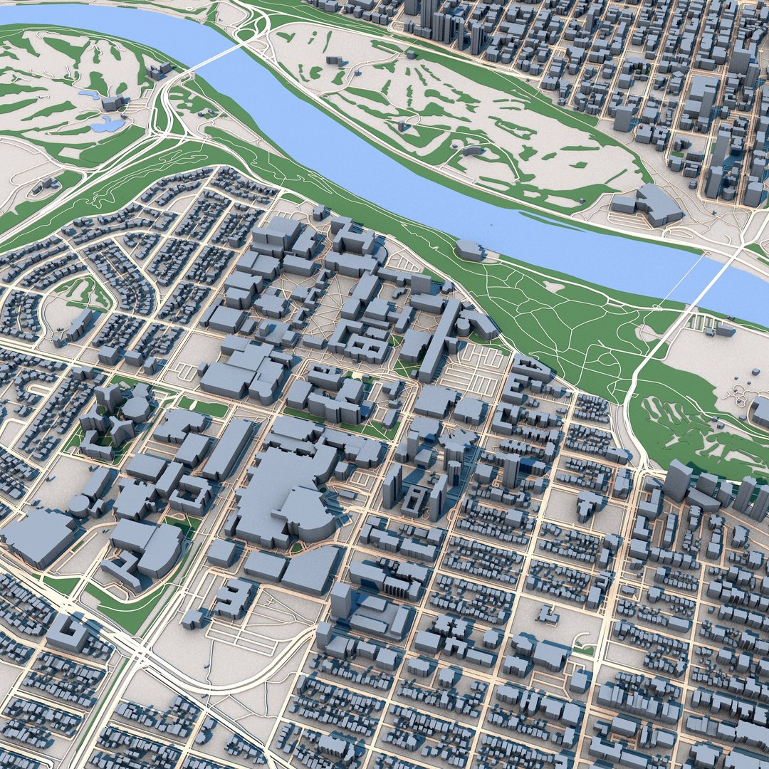 3D Edmonton City Canada - TurboSquid 2319648