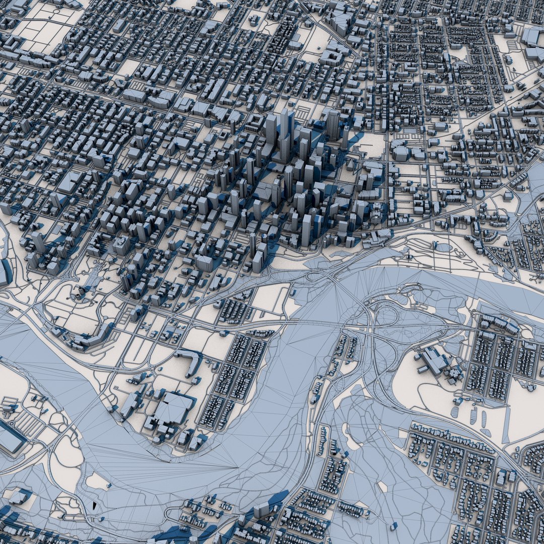 3D Edmonton City Canada - TurboSquid 2319648