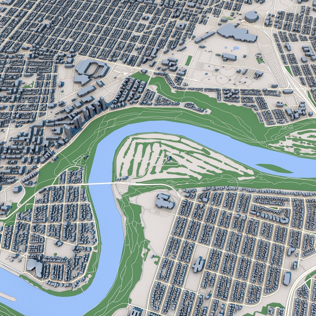 3D Edmonton City Canada - TurboSquid 2319648