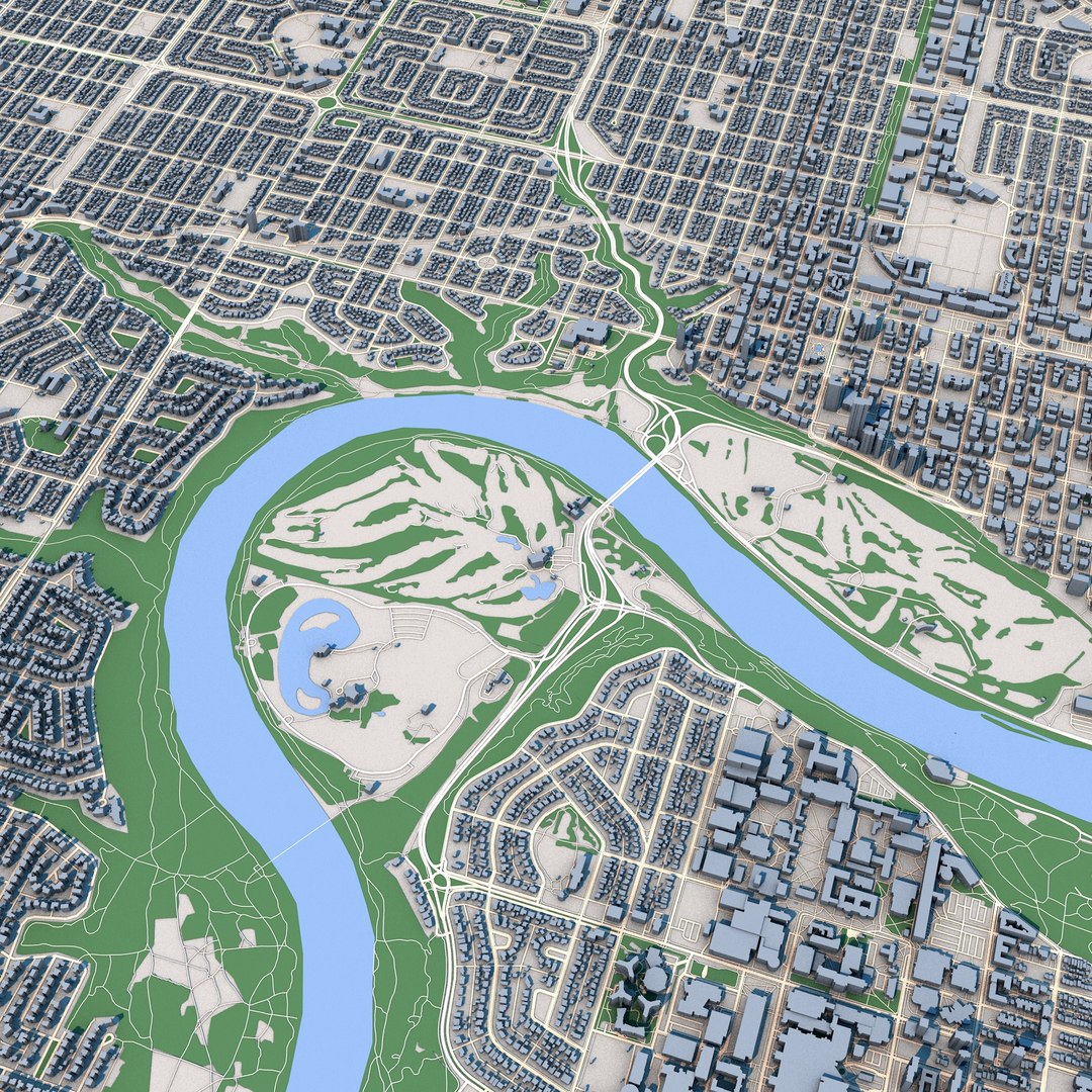 3D Edmonton City Canada - TurboSquid 2319648