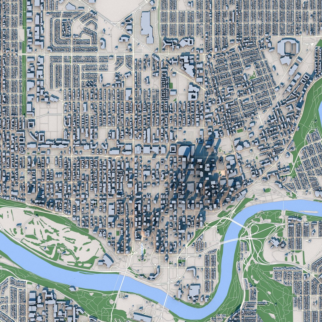 3D Edmonton City Canada - TurboSquid 2319648