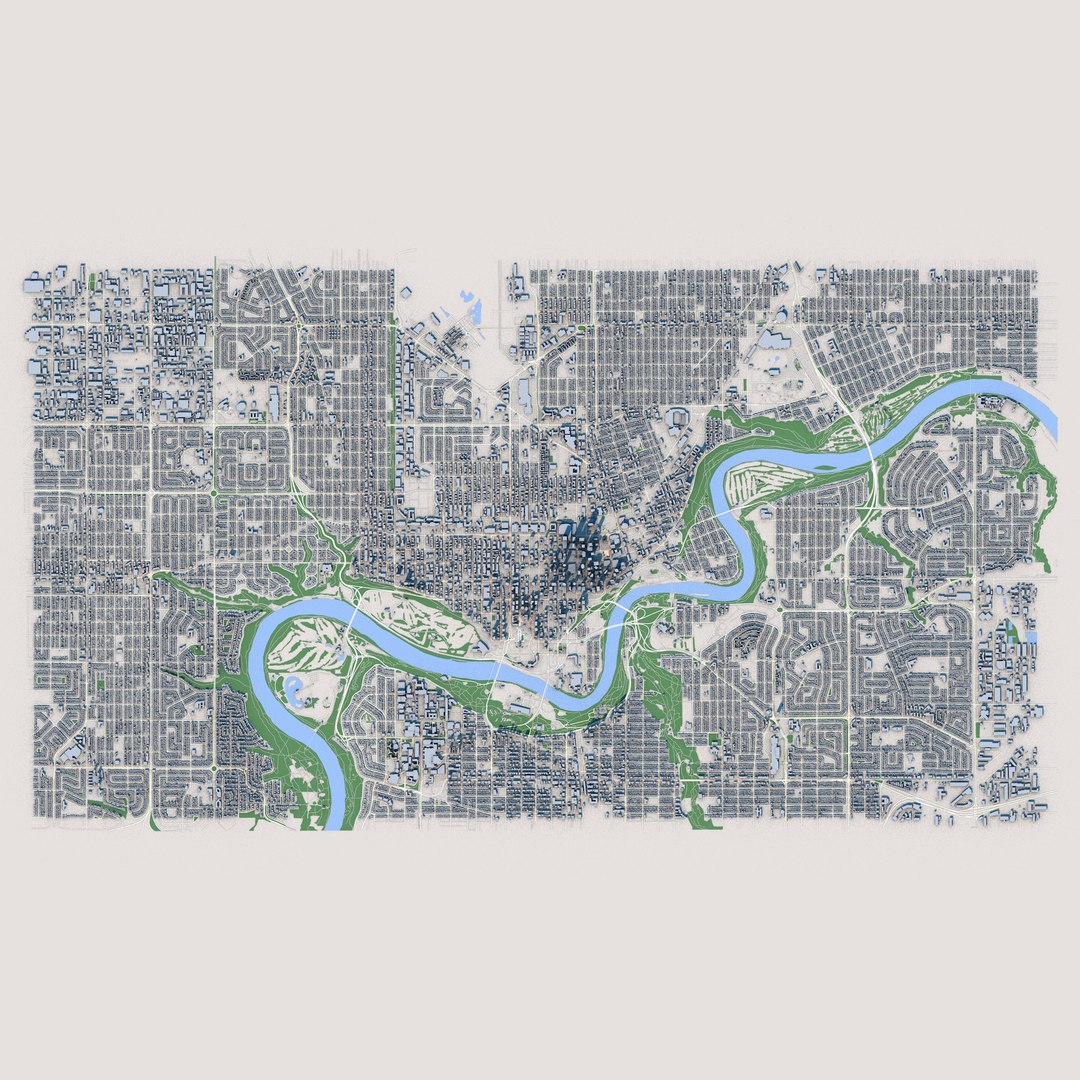 3D Edmonton City Canada - TurboSquid 2319648