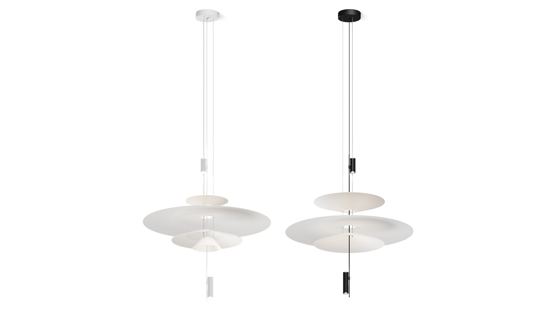 Vibia Flamingo 1530 1550 Dimmable Pendant Lamp 3D Model - TurboSquid ...