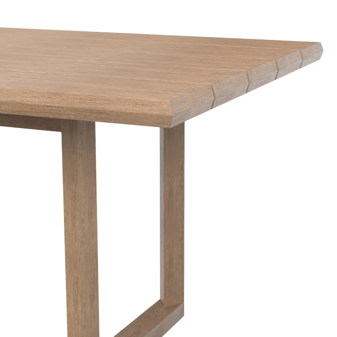 Paloma Teak Rectangular Dining Table 3D Model - TurboSquid 2087826