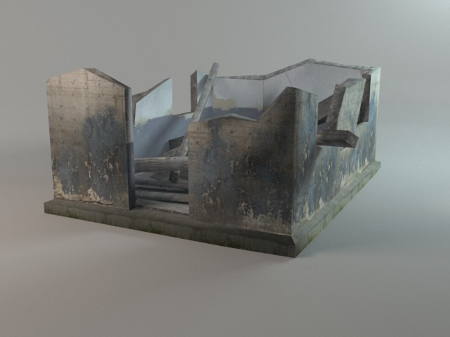 Free Small Post Set 3D - TurboSquid 1440562