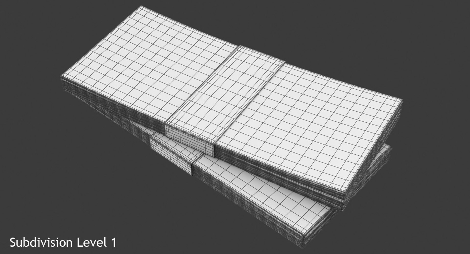 100 Dollar Bills Stack 3D Model - TurboSquid 1382049