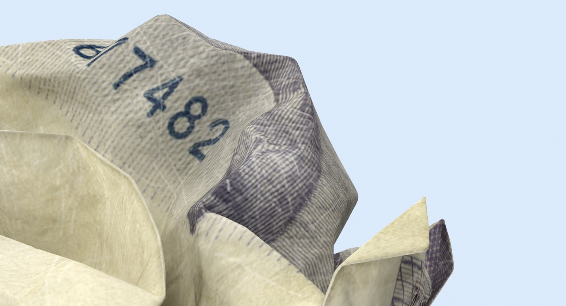 20 Pound Note Crumpled Max