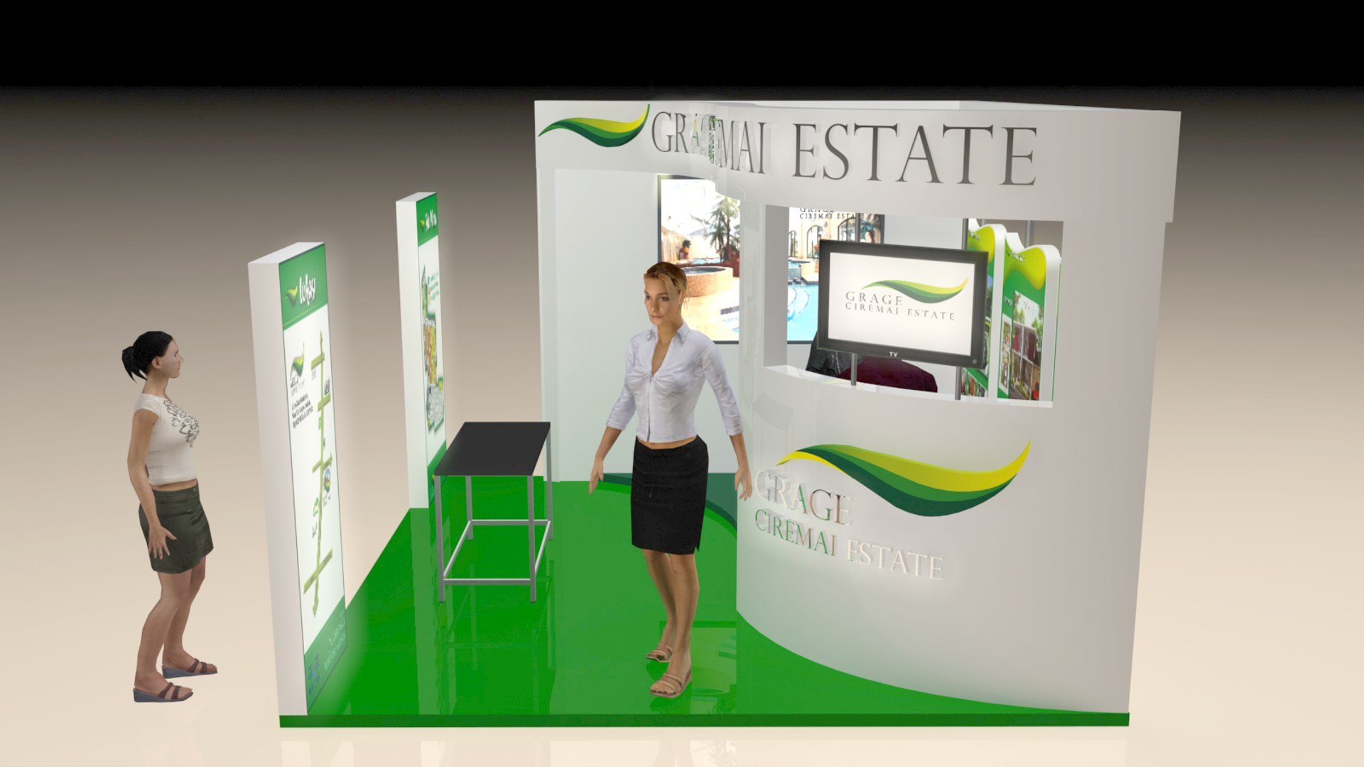 Booth promotion design 3D model - TurboSquid 1162904
