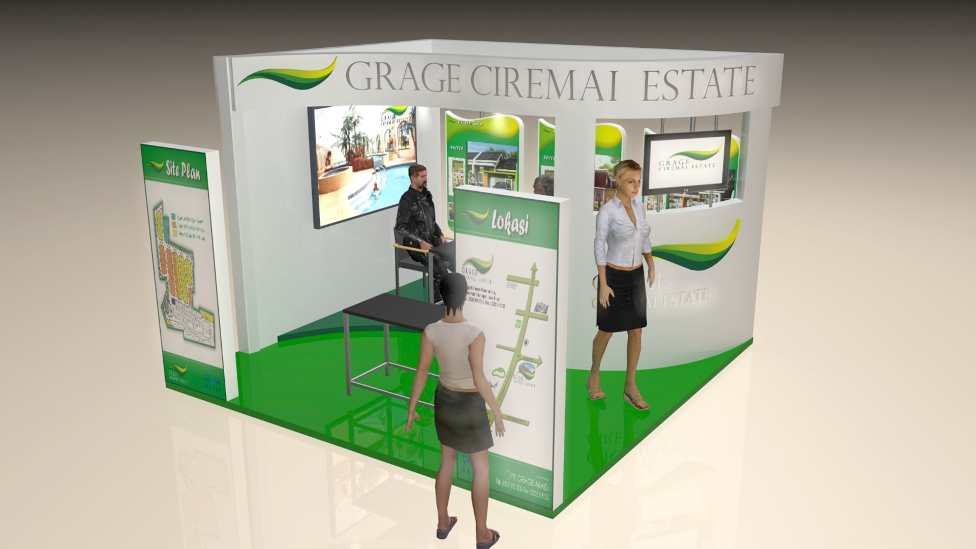 Booth promotion design 3D model - TurboSquid 1162904