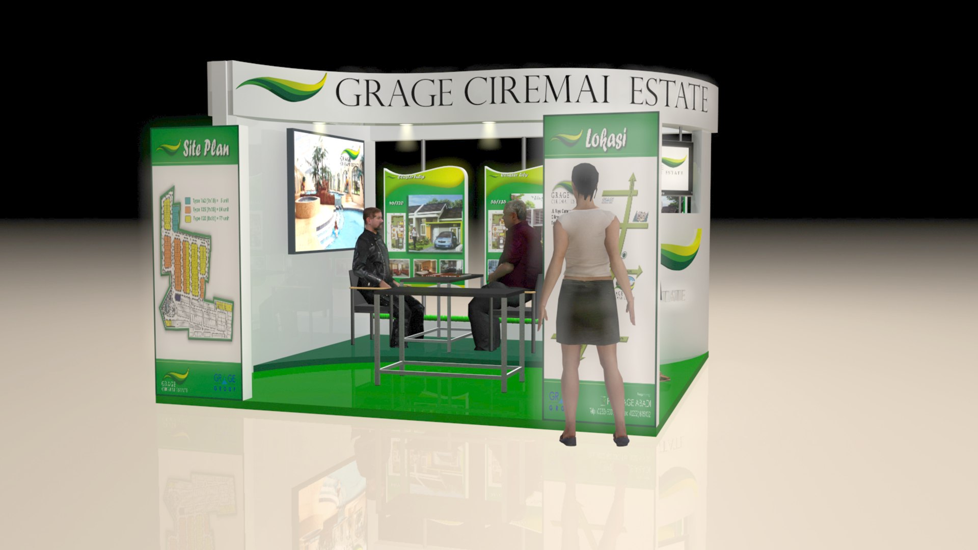 Booth promotion design 3D model - TurboSquid 1162904