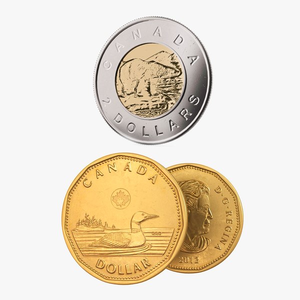 modelo 3d Colección de monedas de dólar canadiense - TurboSquid 2142745