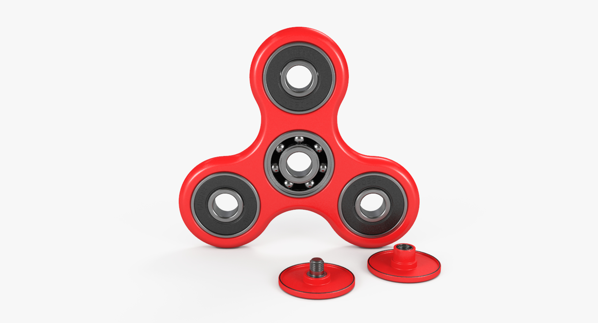 Fidget Spinner Red 3D - TurboSquid 1176385