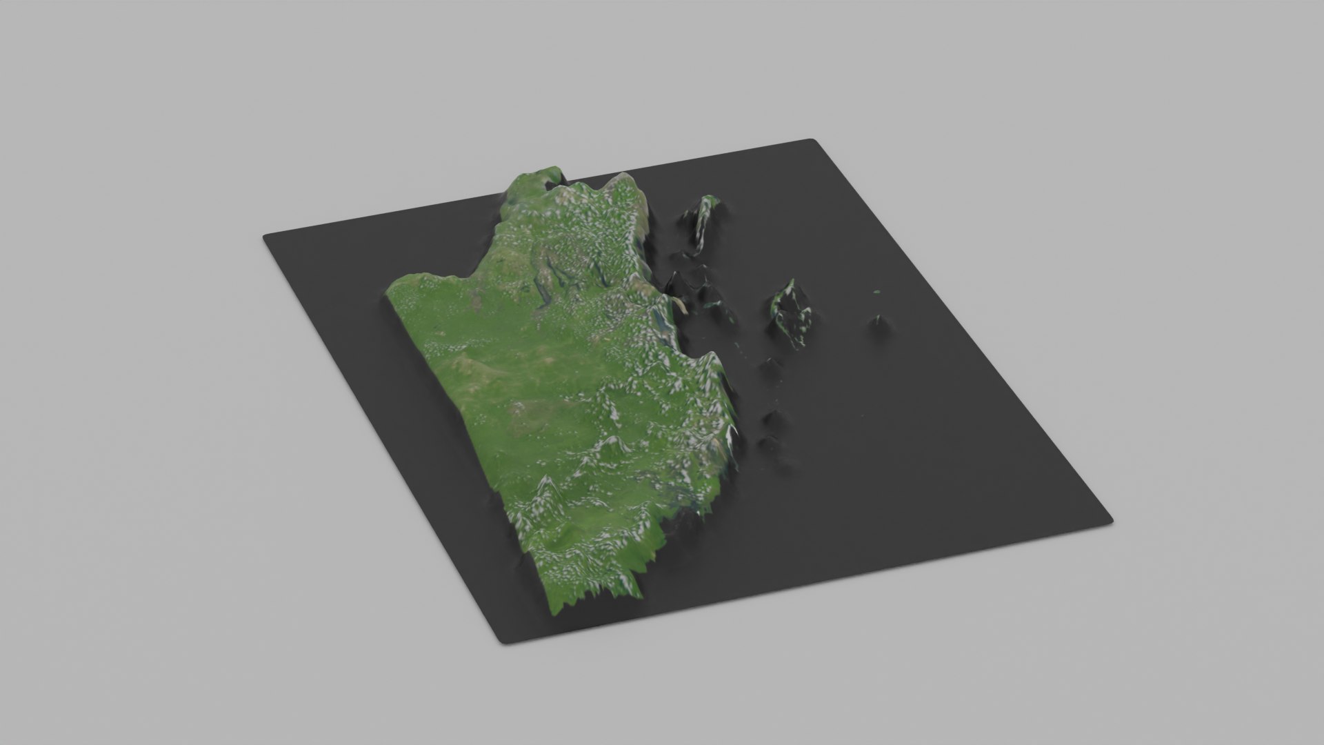 3D Belize Map Country - TurboSquid 2075173