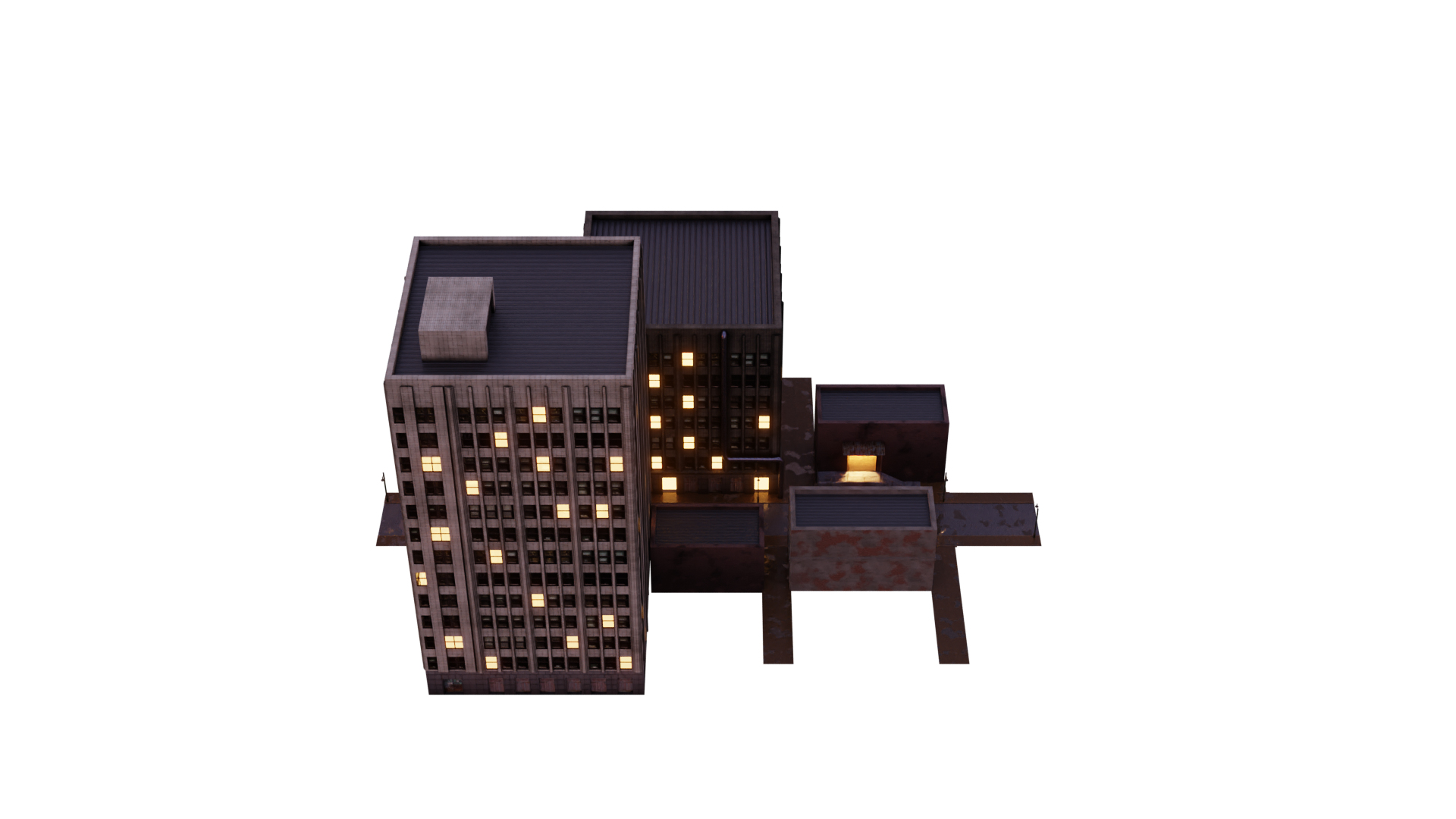 3D Industrial City Block - TurboSquid 1569191