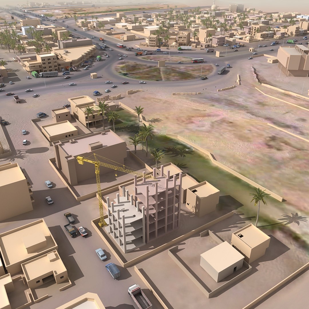 Arab Town Sadr City 3d Model