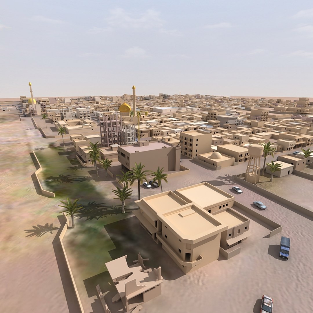 Arab Town Sadr City 3d Model