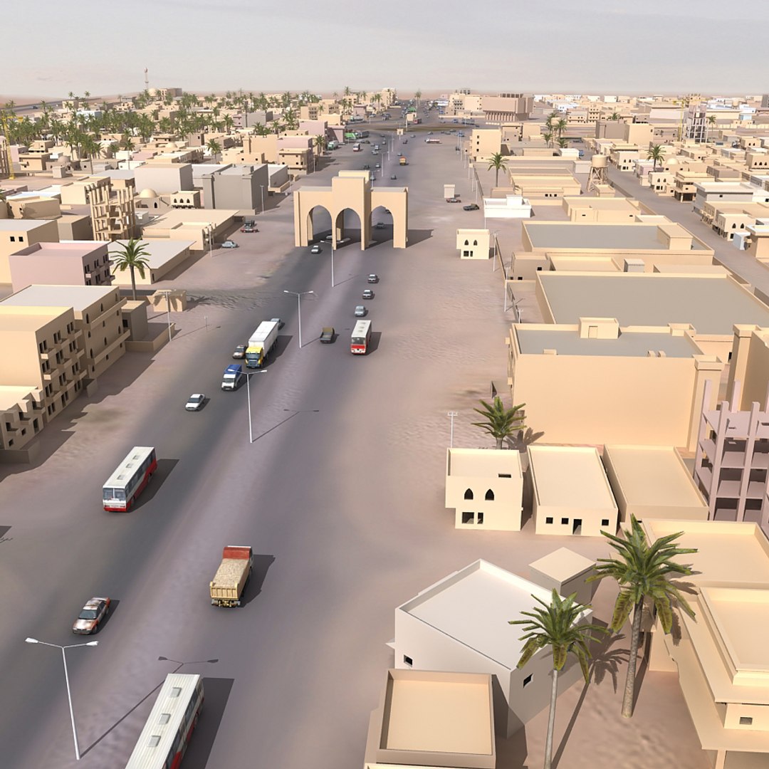 Arab Town Sadr City 3d Model