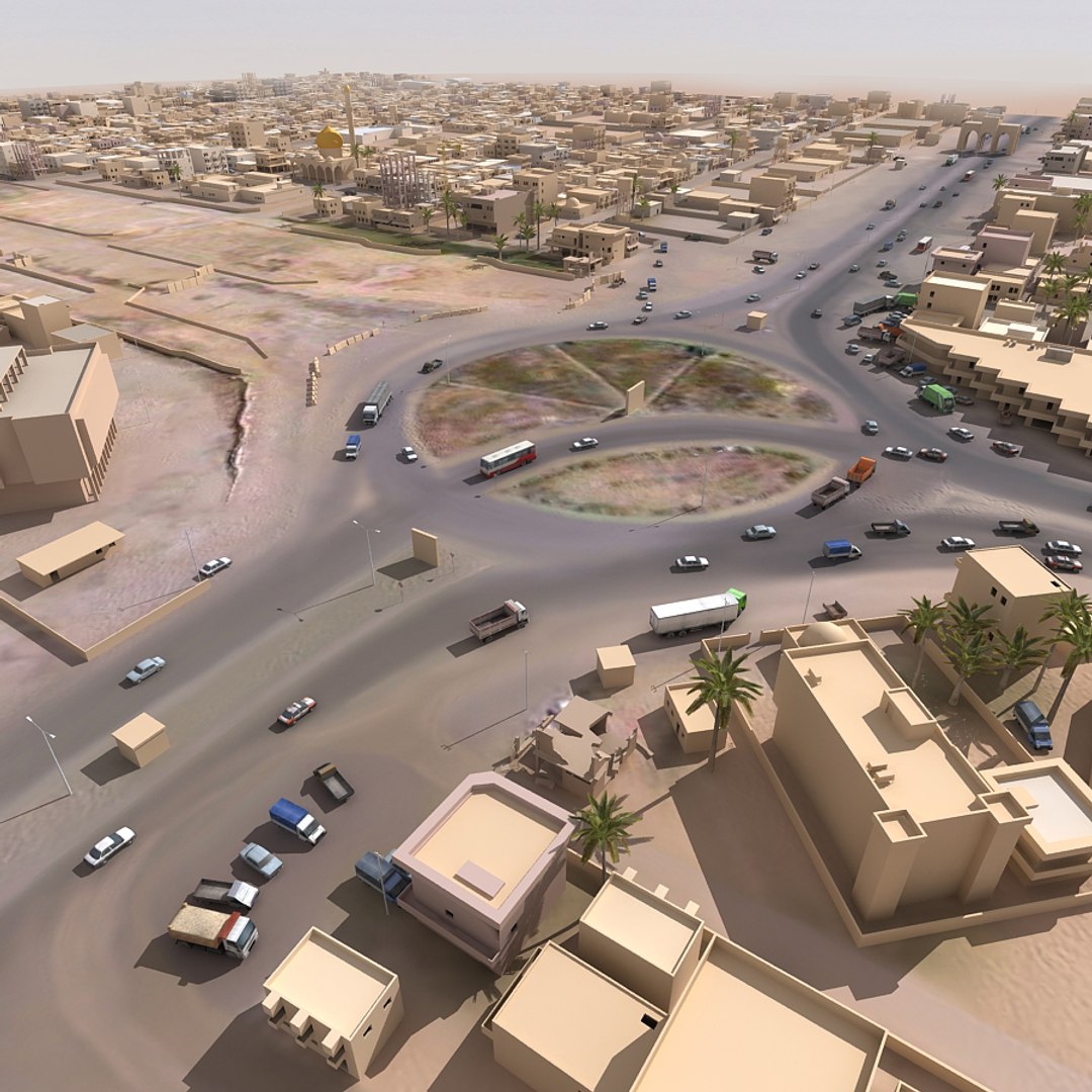 Arab Town Sadr City 3d Model