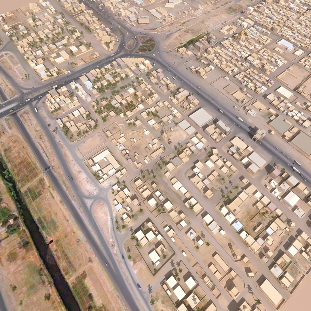 Arab Town Sadr City 3d Model