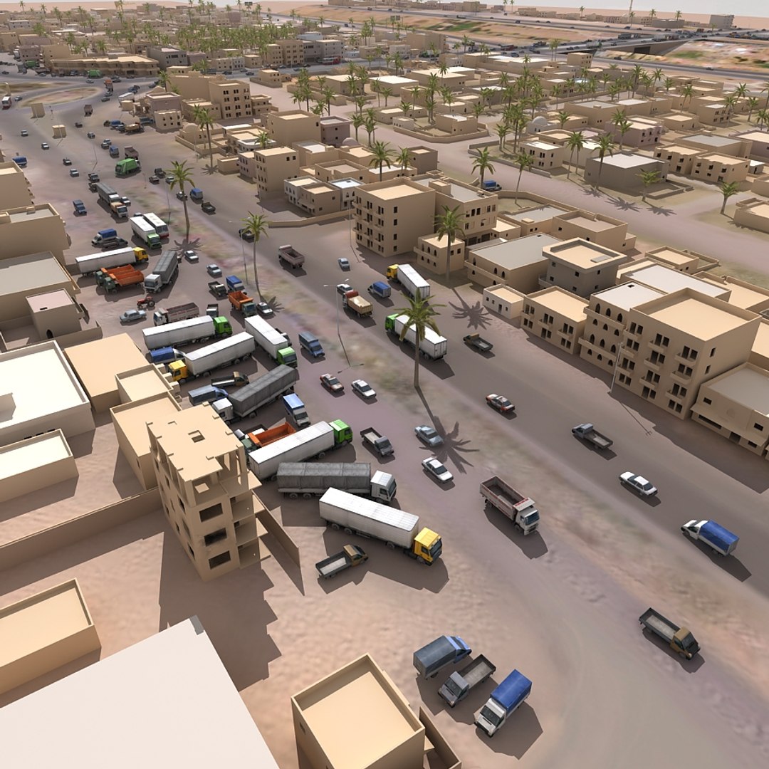 Arab Town Sadr City 3d Model