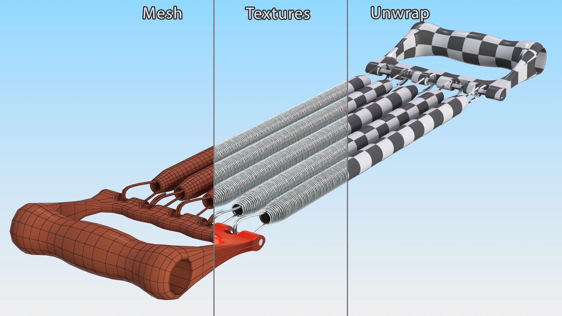 Plastic Handle Chest Expander 3D Model - TurboSquid 2011389