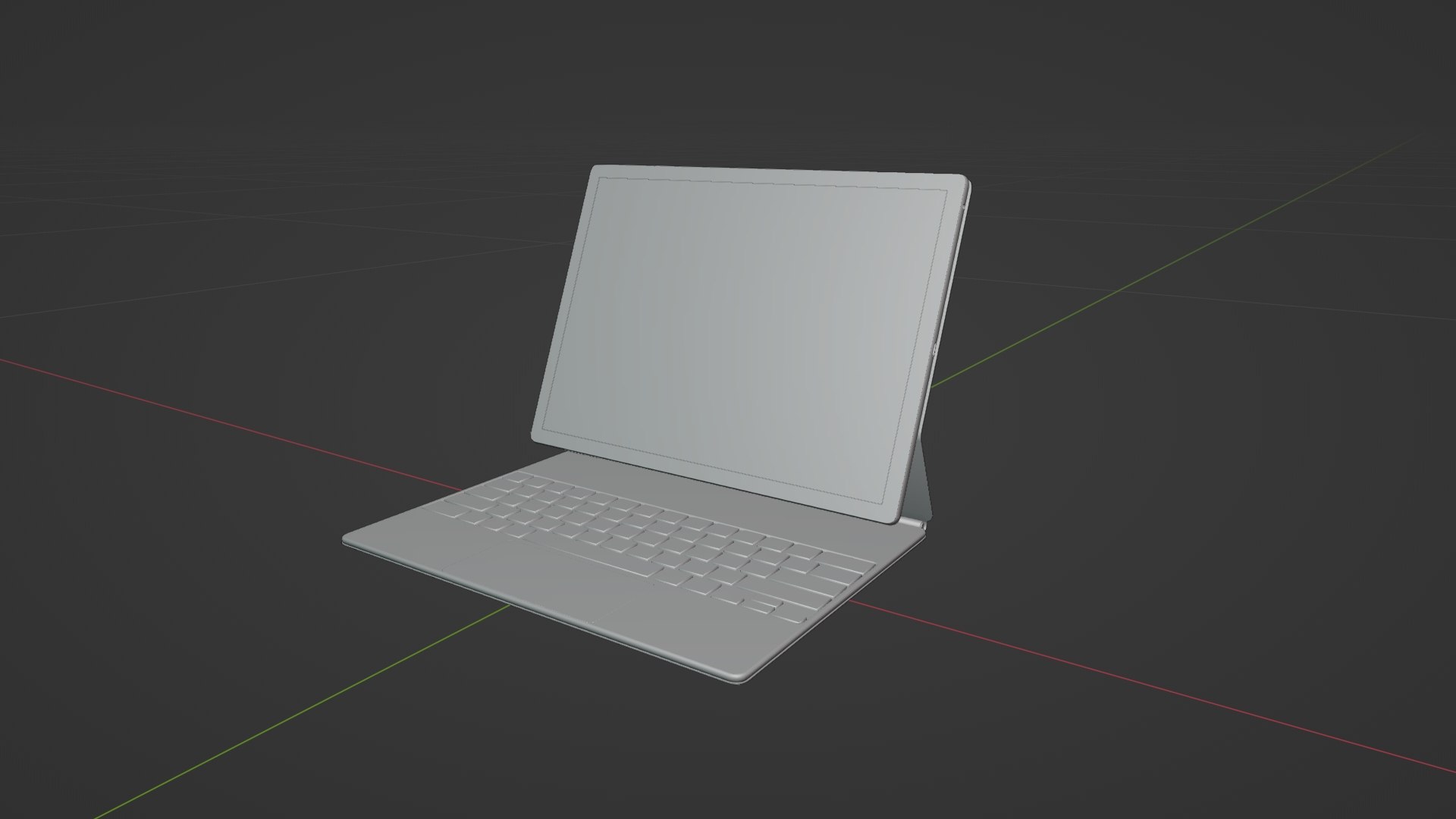 3D Large Digital Tablet With Keyboard Case and Stylus model ...